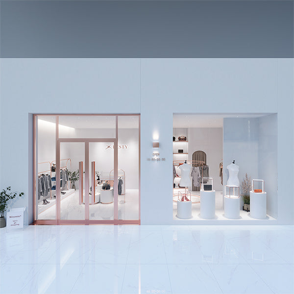 CR011 Garment Shop Front Display Stand Showcase Lighted – TUTU DISPLAY