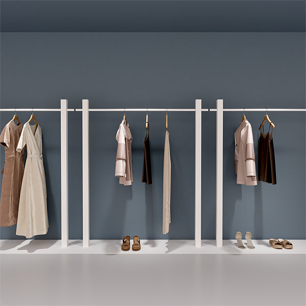 CR049 Garment Display Full Stainless Steel Clothing Rack – TUTU DISPLAY