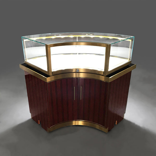 MT-36 Curved Metal Jewelry Display Showcase – TUTU DISPLAY